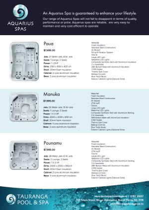 Home - Spa Pools, Spa Parts, Pool Services | Tauranga Pool and Spa